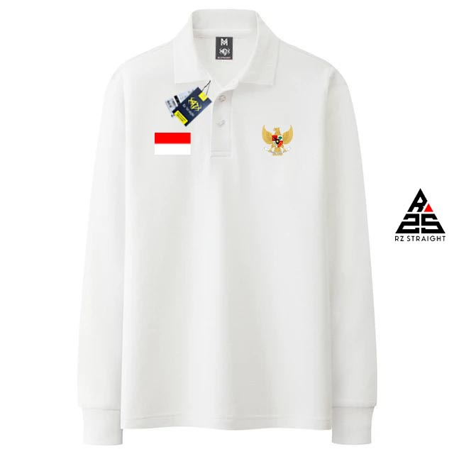 Jual Rz Straight - Kaos Polo Lengan Panjang Garuda New Quality Formal ...
