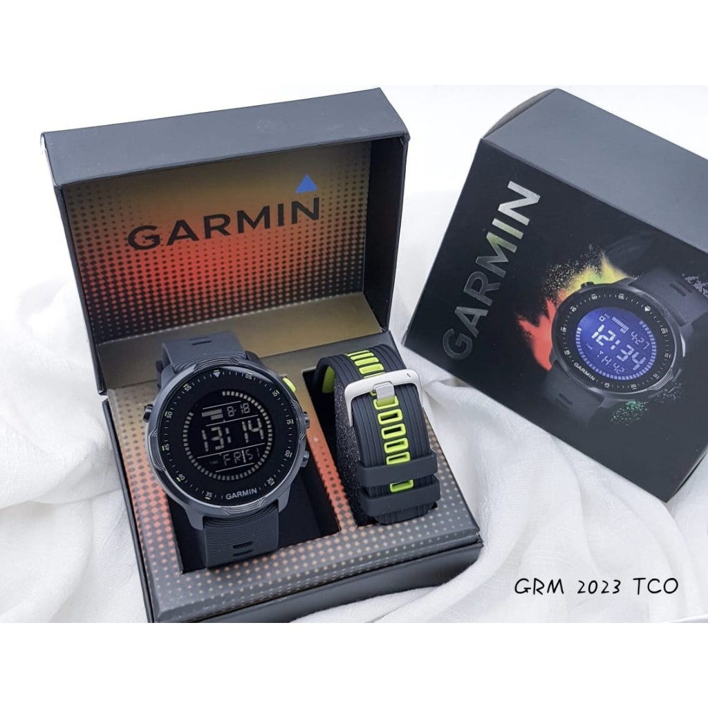 Jual Jam Tangan Pria Garmin Running-2230 Digital Tali Rubber Free Tali ...
