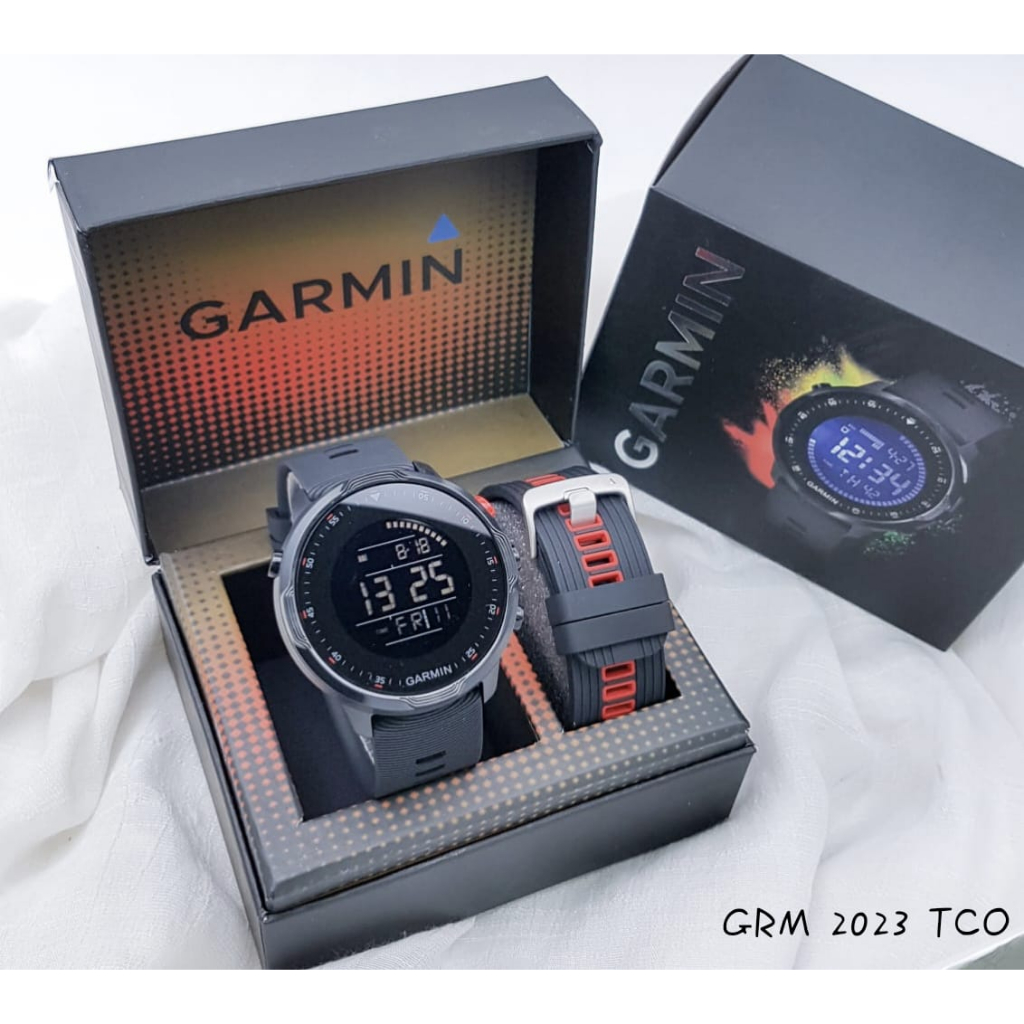 Jual Jam Tangan Pria Garmin Running-2230 Digital Tali Rubber Free Tali ...