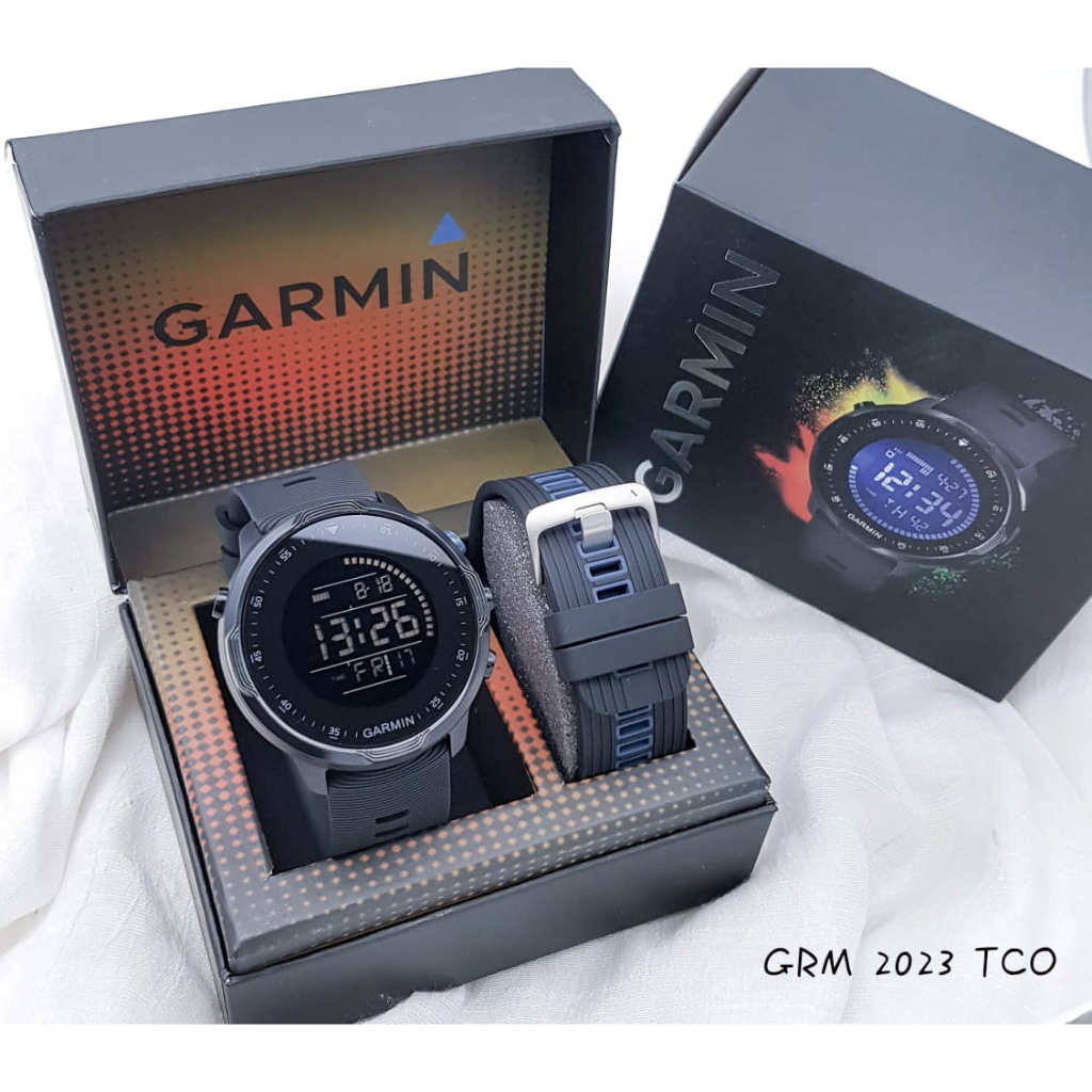 Jual Jam Tangan Pria Garmin Running-2230 Digital Tali Rubber Free Tali ...