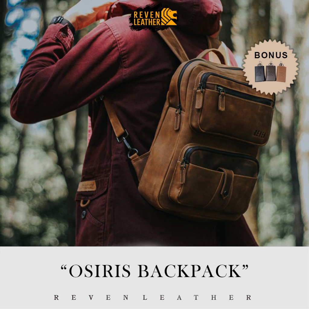 Jual Ransel Pria Kulit Sapi Asli Tas Terbaru Branded Kekinian Osiris Backpack | Shopee Indonesia