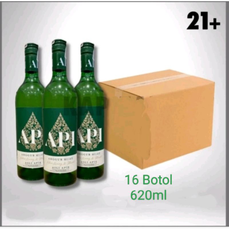 Jual Anggur Hijau (API) OrangTua 1 Dus Isi 16 Botol 620ml | Shopee ...