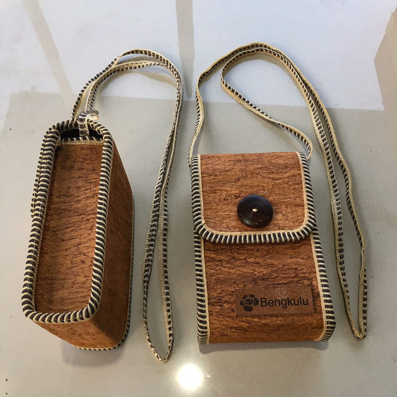 Jual Tas hp kulit kayu premium Tas hp kulit kayu pria wanita | Shopee ...