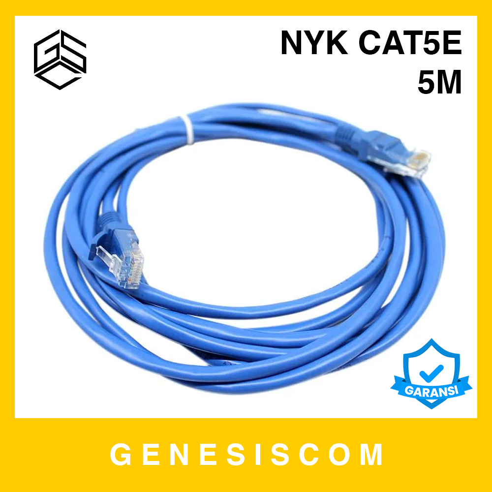 Jual Kabel LAN RJ45 5M / 5 Meter Cat5E NYK Wifi Internet Ethernet Cable ...