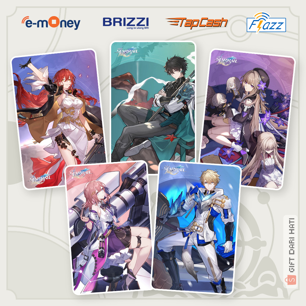 Jual E-Money Honkai: Star Rail | Dan Heng, Himeko, Gepard, Herta, Asta ...