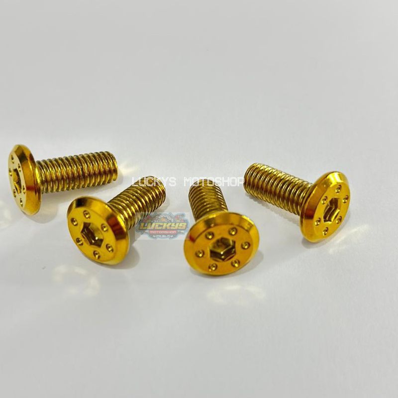 Jual Baut Piringan Disc/Baut Cakram Motif Bintik Import Thailand ( isi 4 Biji ) | Shopee Indonesia