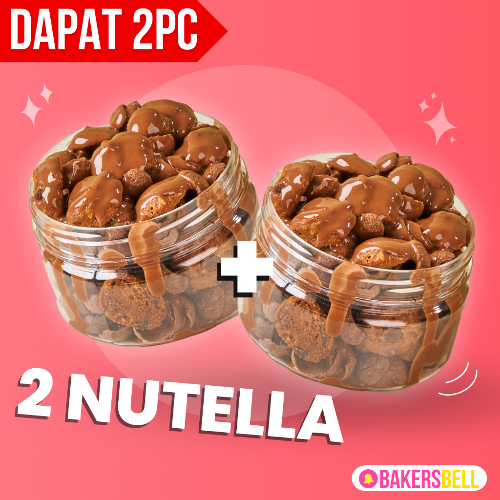 Jual (PAKETAN) ChocBox Choco Crunch Cookies Nutella (isi 2) | cemilan ...