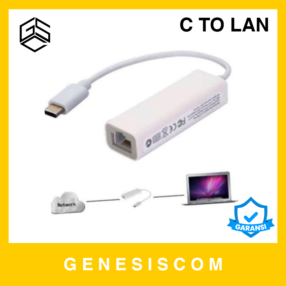 Jual Kabel Converter USB Type C to LAN RJ45 Female MTECH Ethernet ...