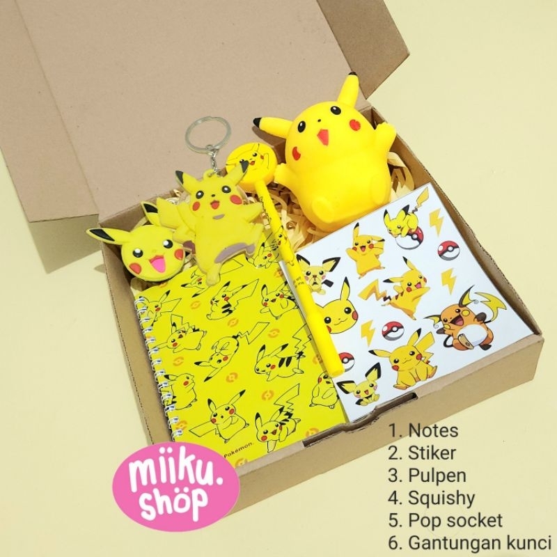 Jual HAMPERS GIFT BOX POKEMON PIKACHU | Shopee Indonesia