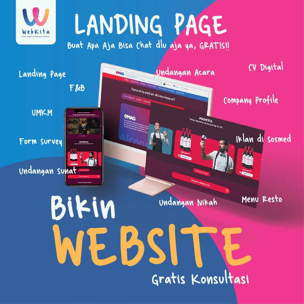 Jual Website Landing Page Toko Online | Company Profile | Web Undangan Pernikahan | Landing Page ...
