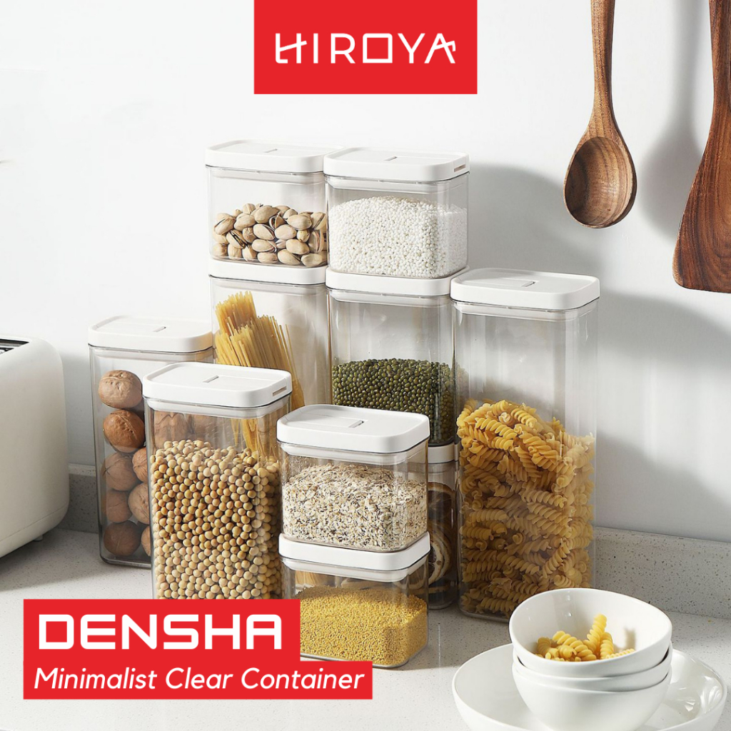 Jual 【HIROYA】DENSHA Penyimpanan Box Serbaguna Simple Wadah Kedap ...