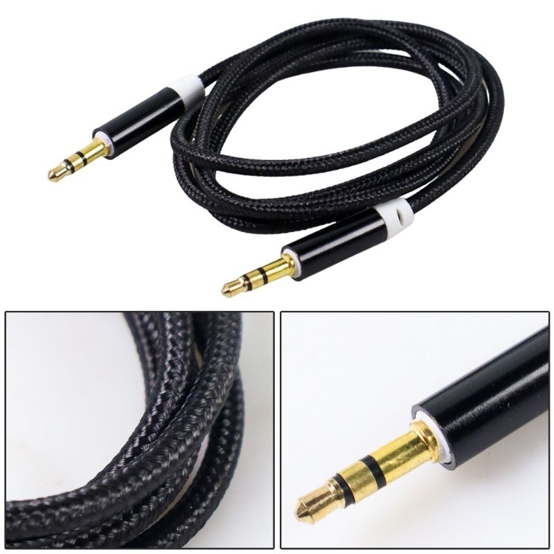Jual kabel aux audio 3.5mm panjang 1m | Shopee Indonesia
