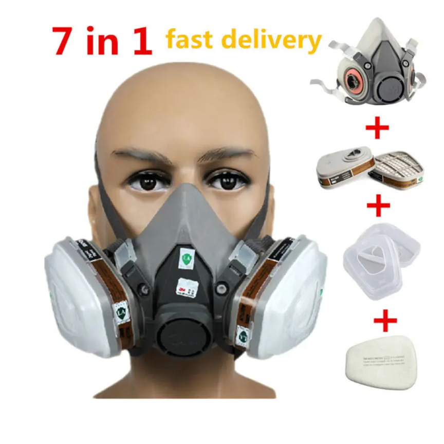 Jual Masker Gas Respirator Anti-Dust Industrial Mask Chemical | Shopee ...