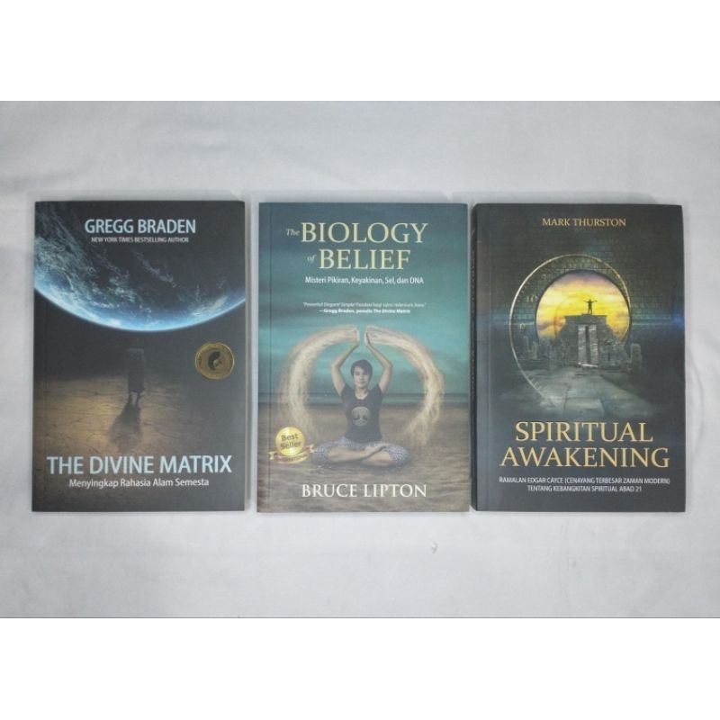 Jual paket 3 buku sains spiritual ( DIVINE MATRIX,BIOLOGI OF BELIEF ...