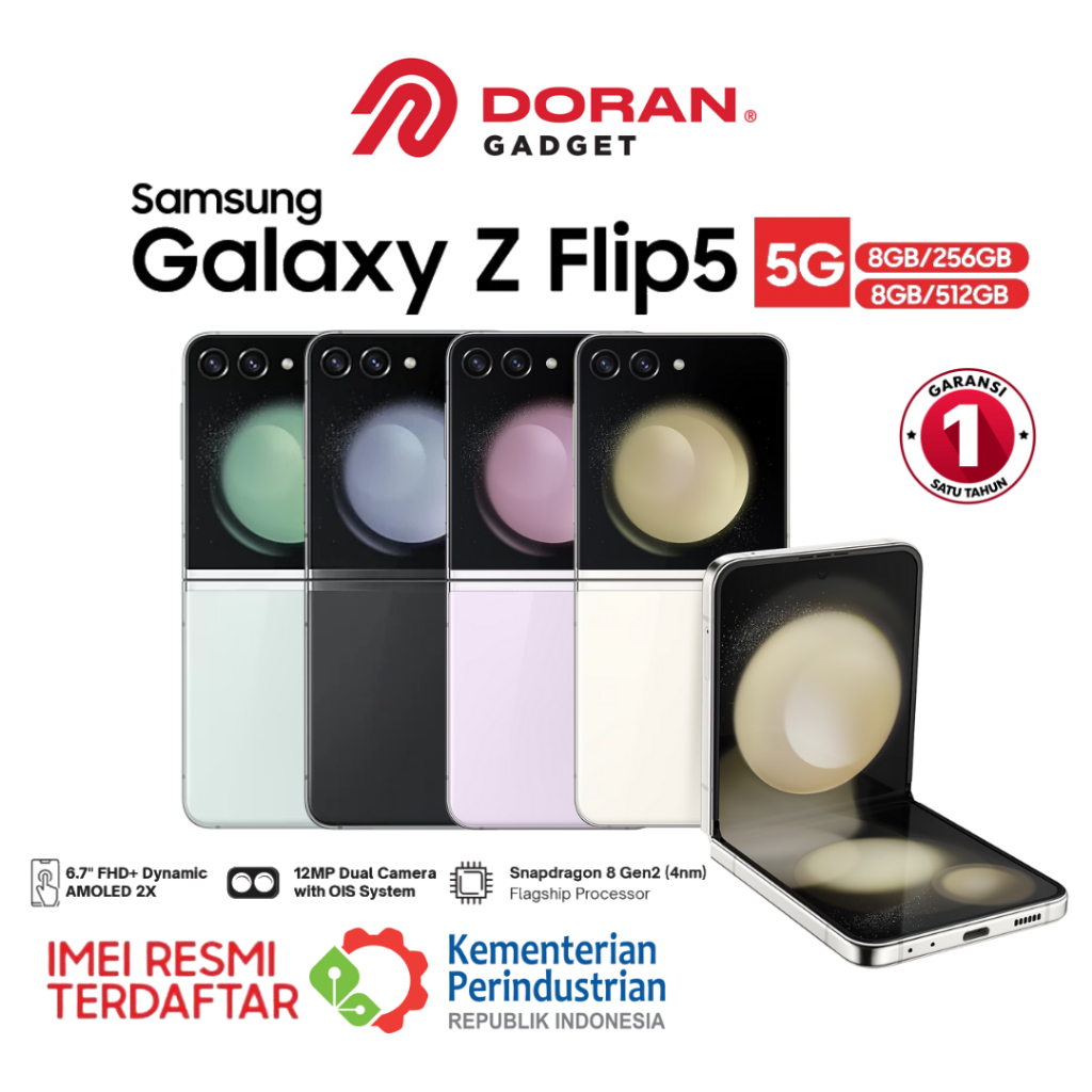 Jual Samsung Galaxy Z Flip 5 ZFlip5 5G RAM 8GB/256GB | 8GB/512GB ...