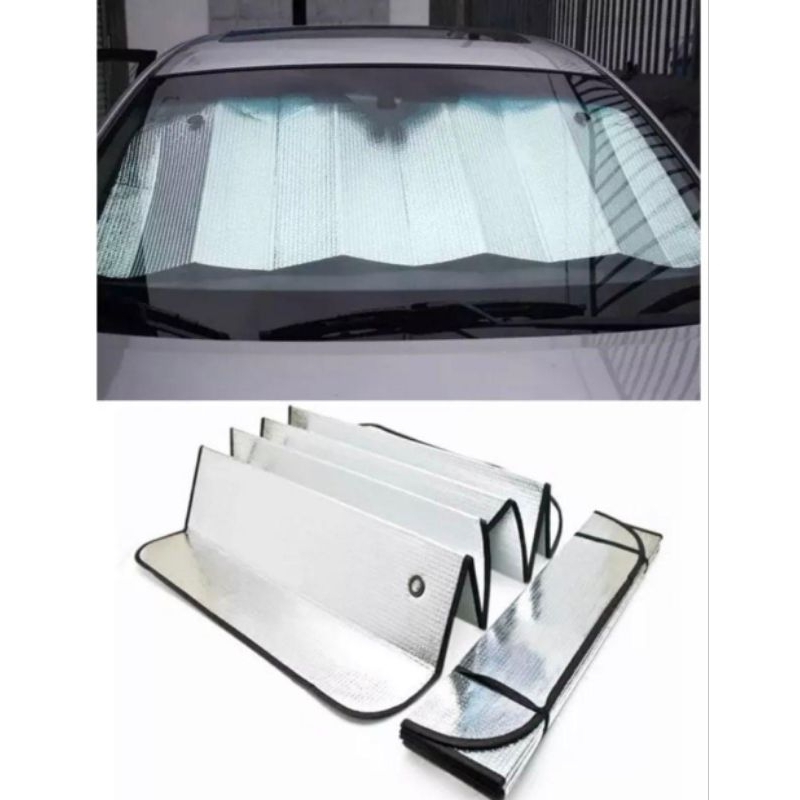Jual sun shield penahan panas kaca depan mobil | Shopee Indonesia