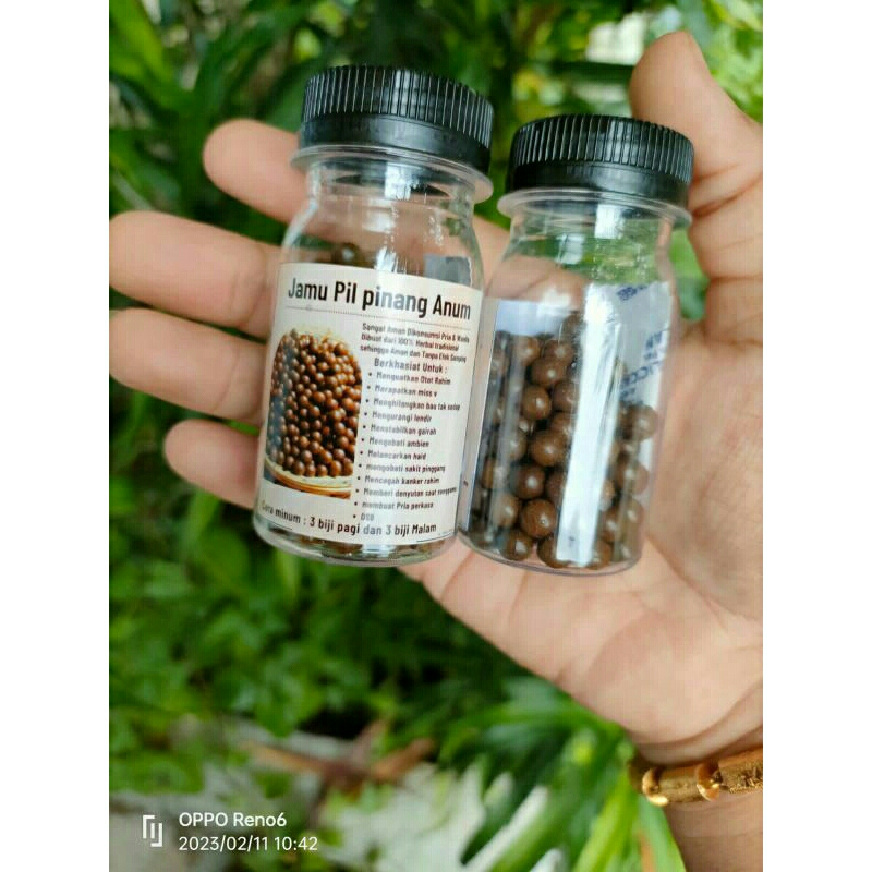 Jual JAMU PIL PINANG ANUM ISI -+100 BIJI DALAM 1 BOTOL ( BELI 10 GRATIS ...