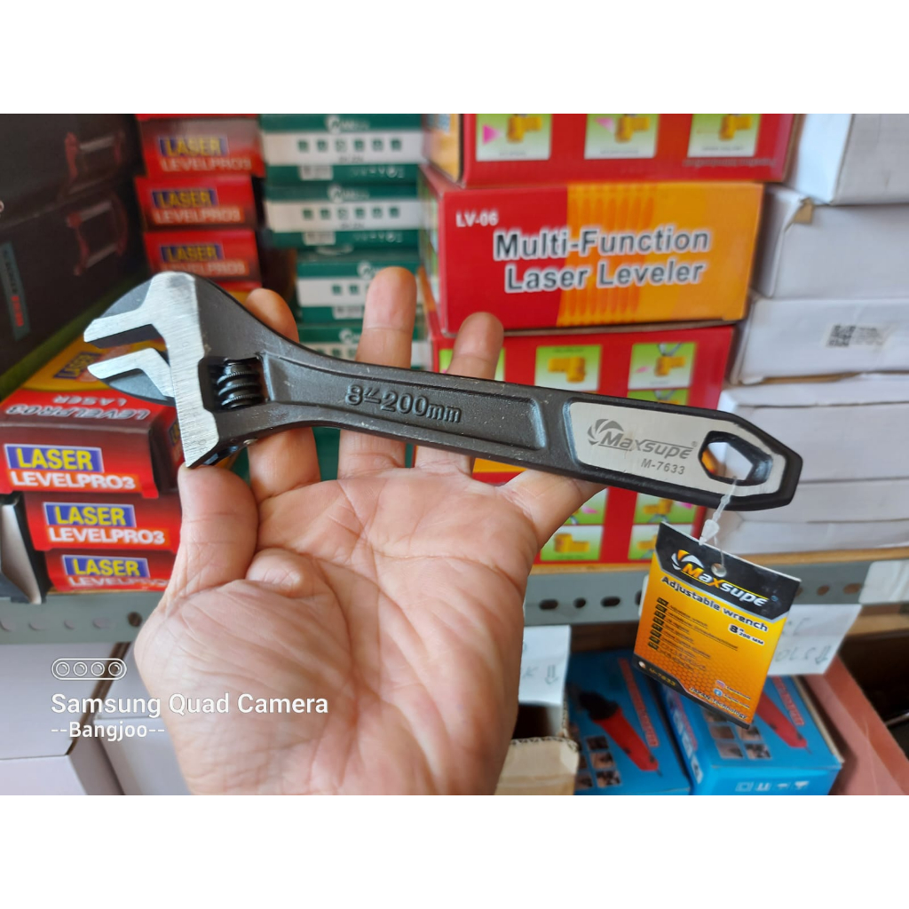 Jual KUNCI INGGRIS 8inch MaxSupe 8" kunci press adjustable wrench Forge ...