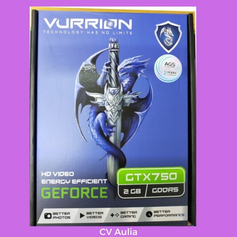 Jual VGA VURRION GTX 750 2GB DDR5 128Bit GAMING | Shopee Indonesia