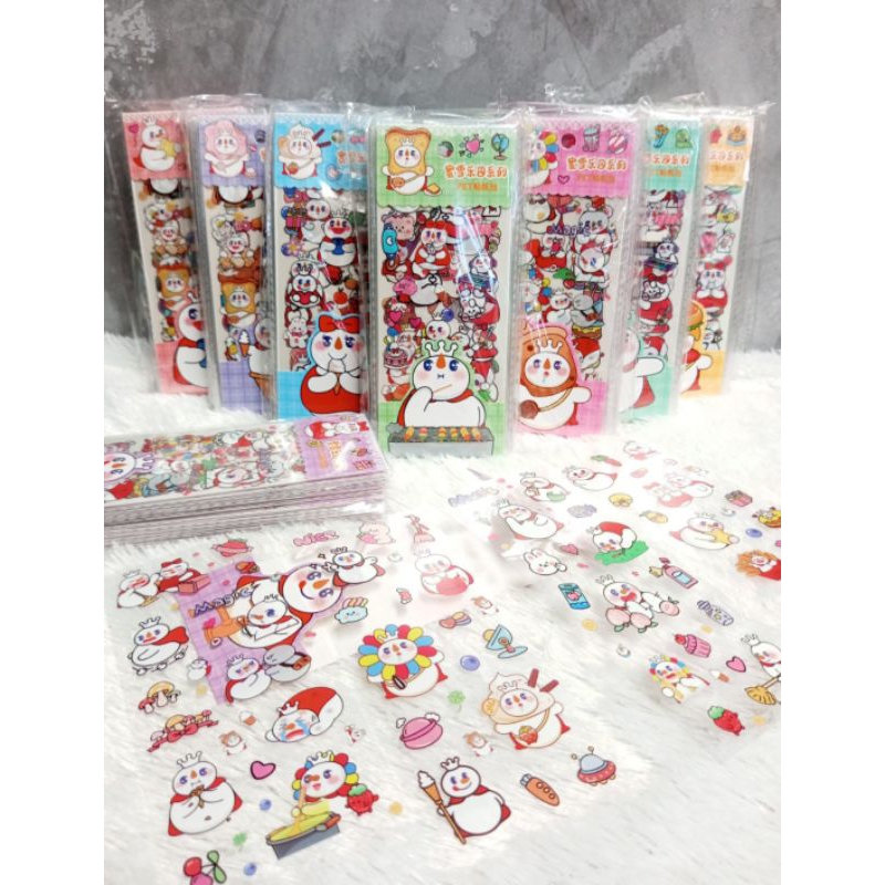 Jual Sticker Mixue lembaran panjang isi 4/ Pack Murah | Shopee Indonesia