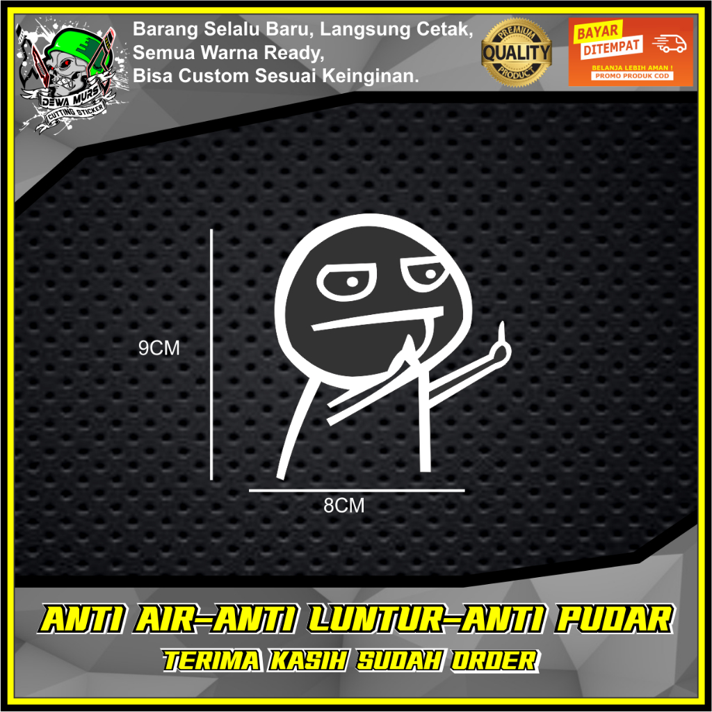 Jual Cutting Sticker BONEKA FACK Cocok Buat Mobil & Motor | Shopee ...