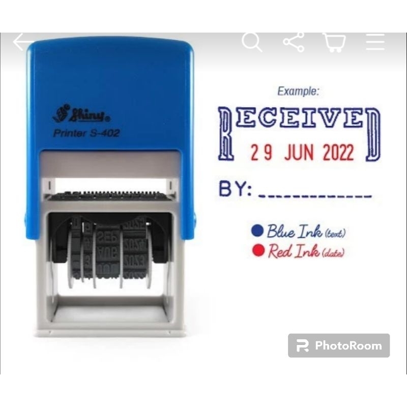 Jual Stempel Received Tanggal Shiny S-402 Stempel Received Tanggal ...