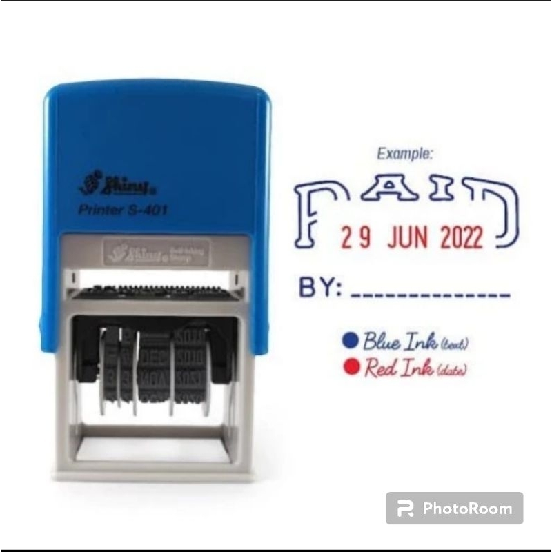 Jual Stempel Paid Tanggal Shiny S401 Stempel Paid Tanggal Otomatis ...