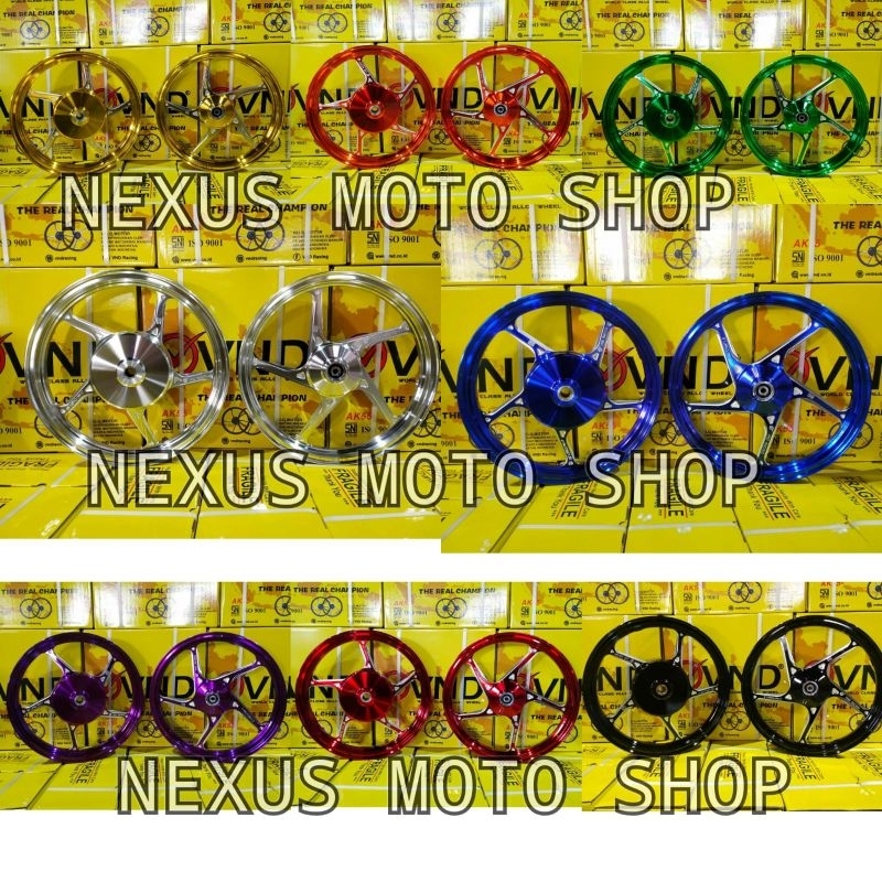 Jual velg vnd ak55 mio fino xride pelek racing vnd mio soul mio sporty | Shopee Indonesia