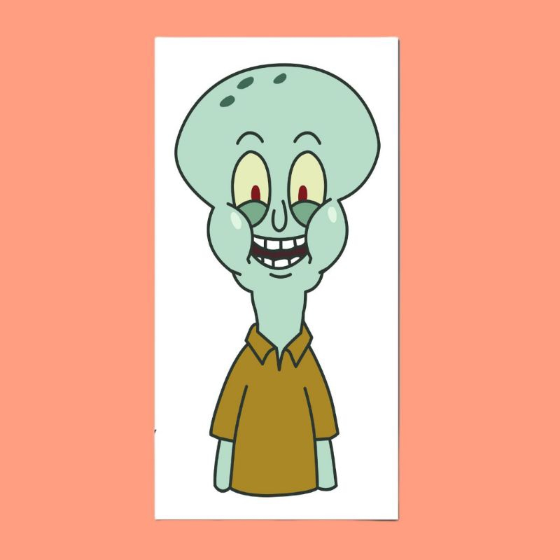 Jual Hiasan dinding poster lukisan squidward | Shopee Indonesia