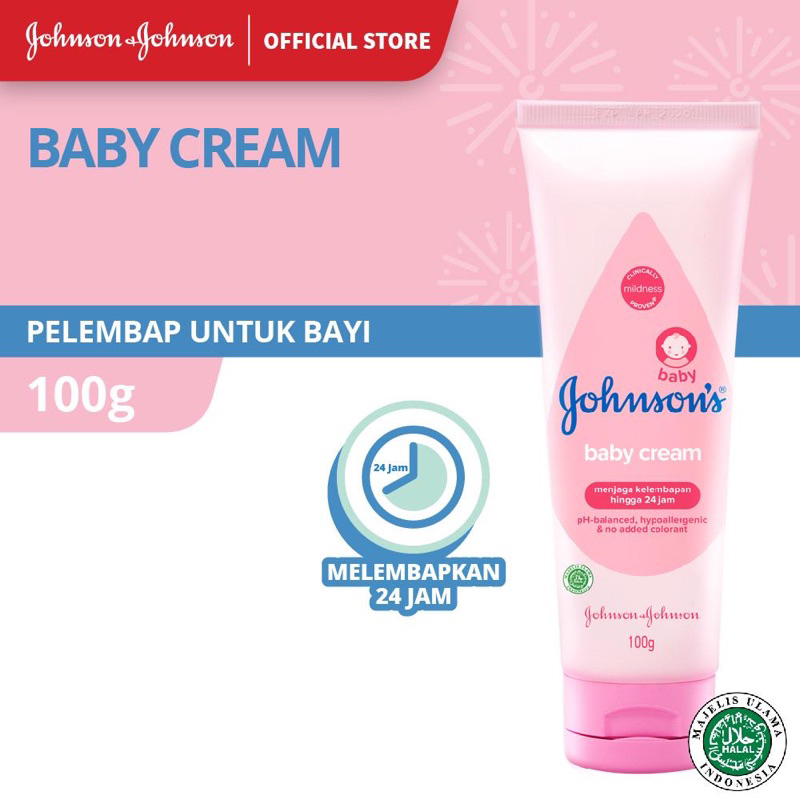 Jual Johnsons baby cream 100gram dan 50gram | Shopee Indonesia