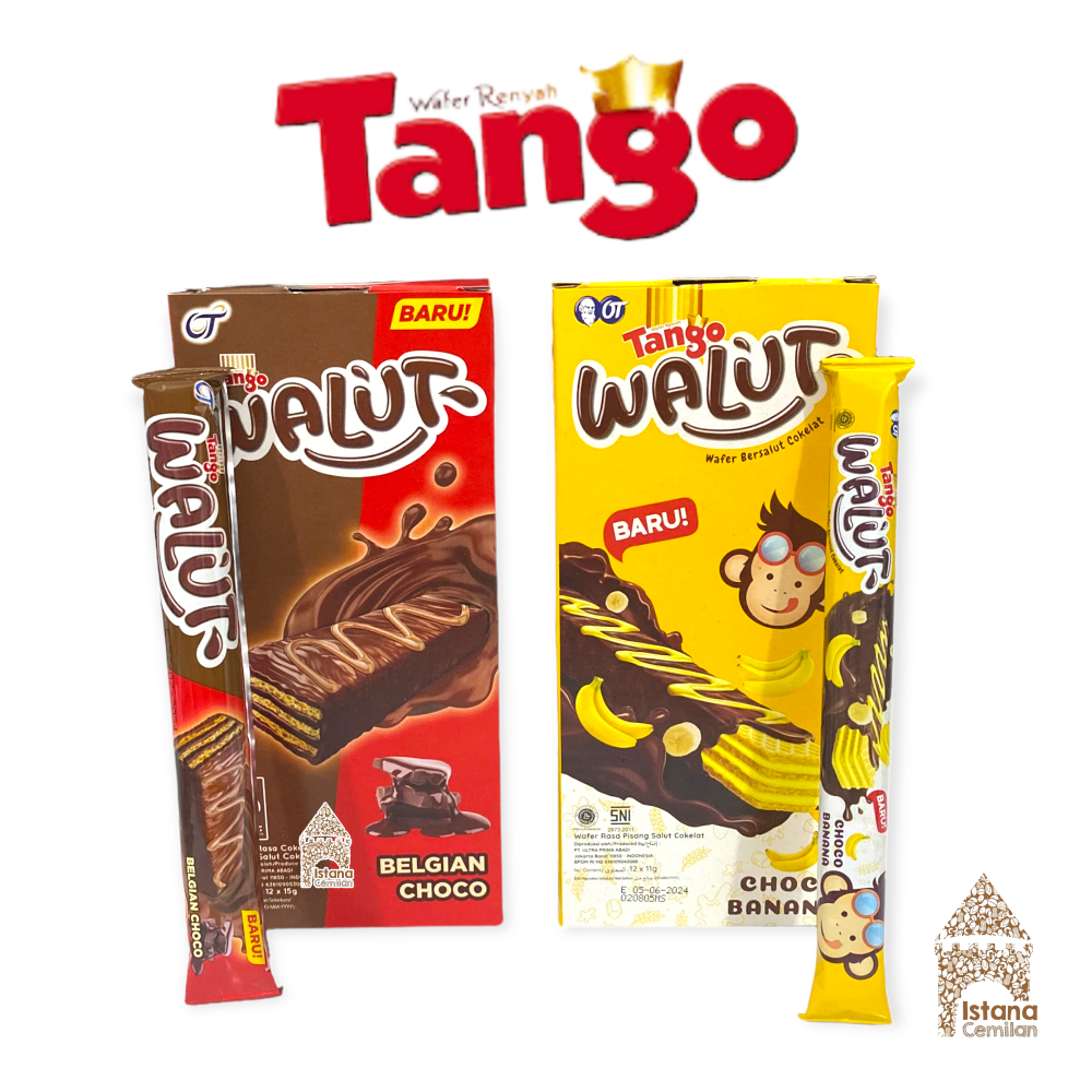 Jual Tango Walut Wafer Bersalut Cokelat Choco Banana / Belgian Choco ...