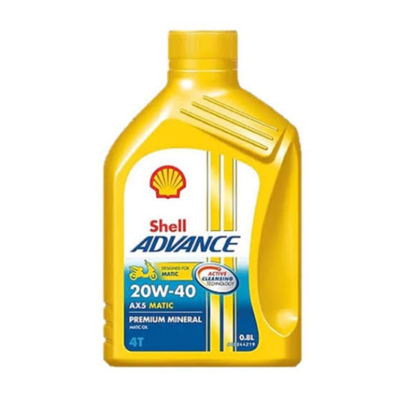 Jual SHELL ADVANCE AX5 SCOOTER 20W40 0.8 LITER | Shopee Indonesia