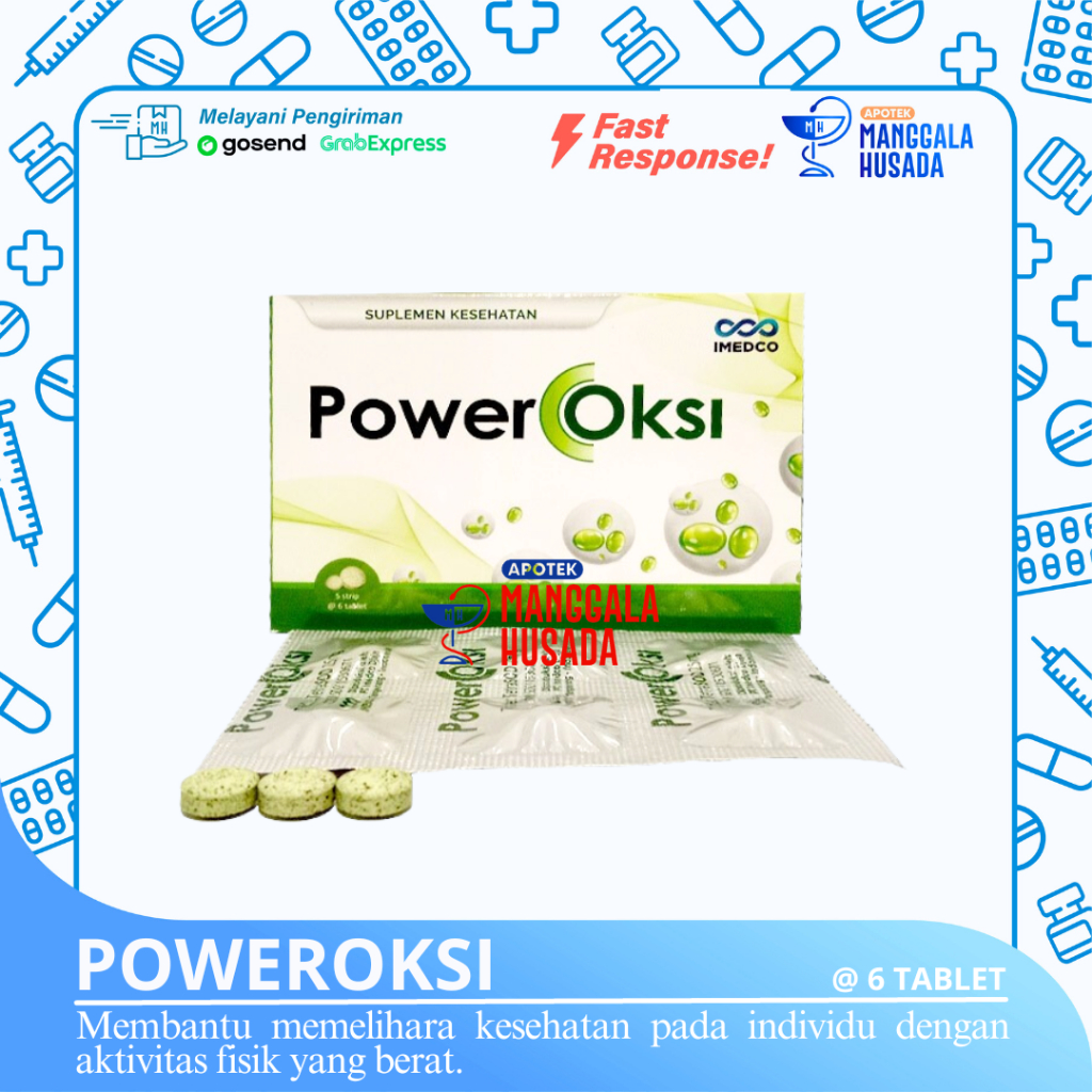 Jual POWEROKSI SUPLEMEN KESEHATAN PER STRIP @ 6 TABLET | Shopee Indonesia