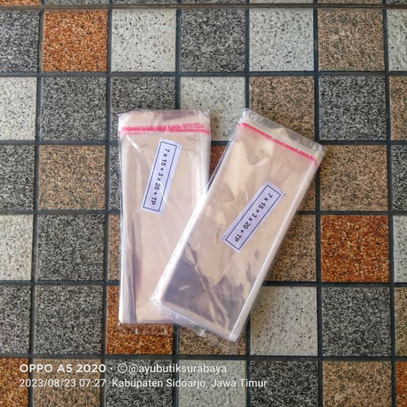 Jual Plastik OPP ukuran 7 x 15 / OPP sovenir / OPP kue / OPP seal / OPP ...