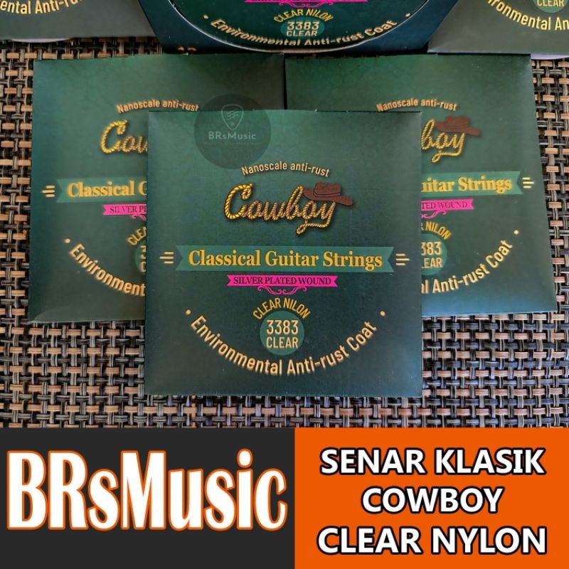 Jual Senar Gitar Klasik Nilon Cowboy Fullset 6 Tali Silver Plated Wound ...