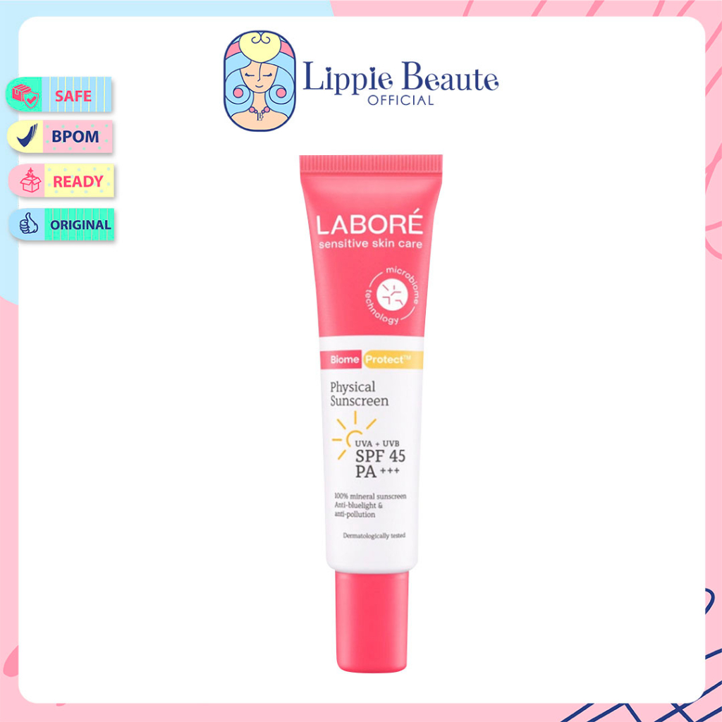 Jual LABORE - Biome Protect Physical Sunscreen UVA + UVB SPF 45 PA +++ 30 ml | Shopee Indonesia