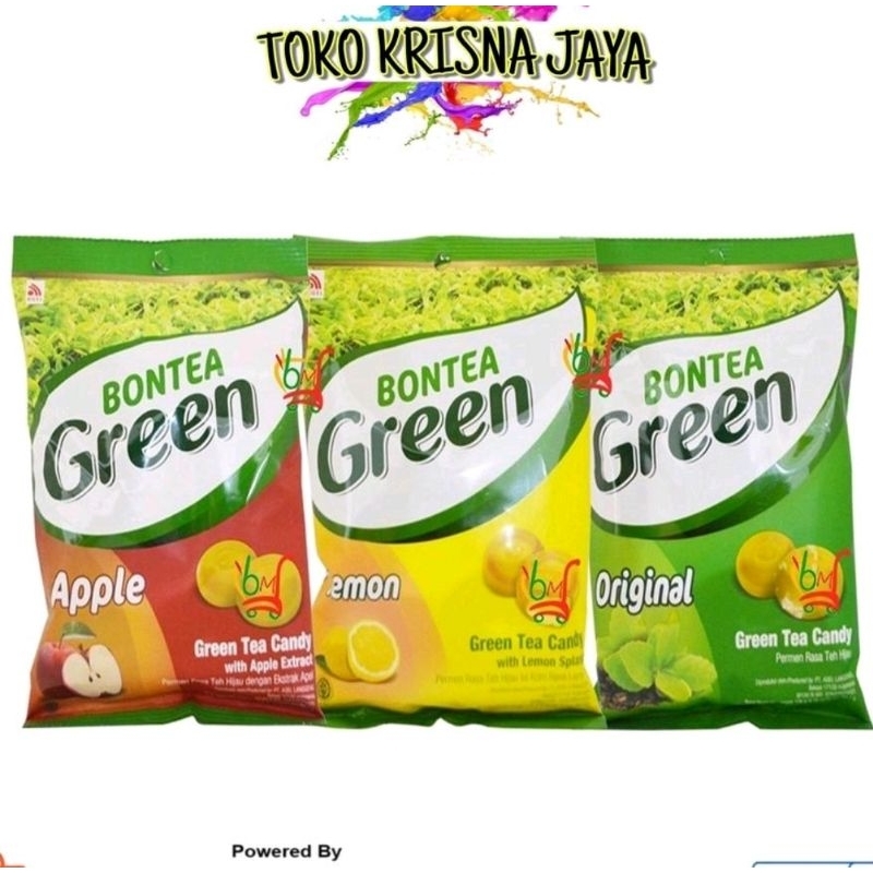 Jual BONTEA GREEN CANDY RASA APPLE | LEMON | ORIGINAL NETTO 135 GR ...
