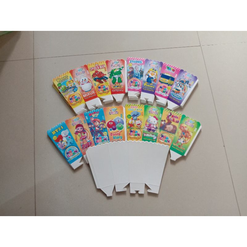Jual Kertas popcorn / Tempat Popcorn UK 12x6 murah 50 pcs | Shopee ...