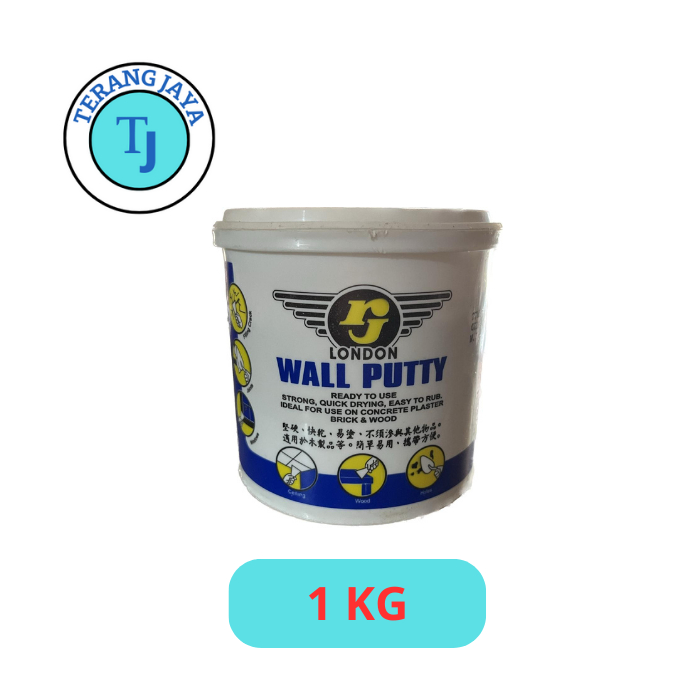 Jual Plamir Dempul Tembok Wall Putty Rj 1kg | Shopee Indonesia