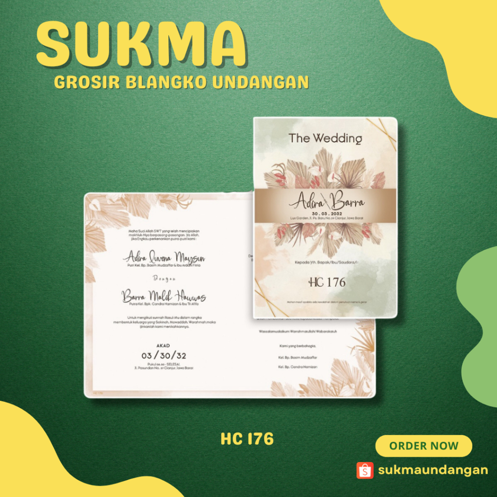 Jual KERTAS BLANGKO UNDANGAN NIKAH MURAH HC 176 | SUKMA UNDANGAN | Shopee Indonesia