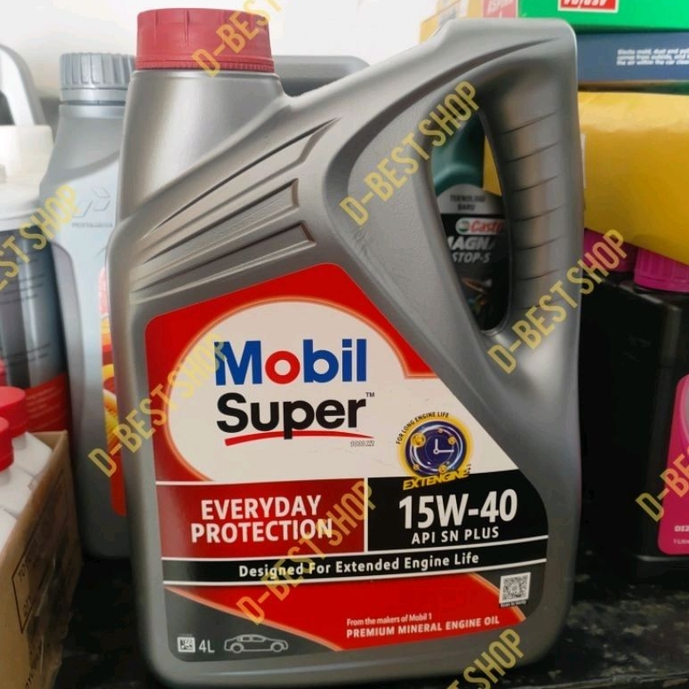 Jual Oli mobil bensin "MOBIL1" SUPER 1000 15W/40 SN Plus - 4 LITER ...