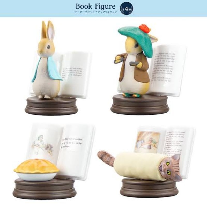 Jual Gacha Peter Rabbit Book Figure Gashapon - Peter's dad & Tom Kitten ...