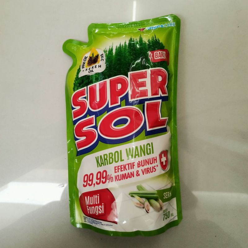 Jual Super sol Karbol Aroma Sereh 750 ml | Shopee Indonesia