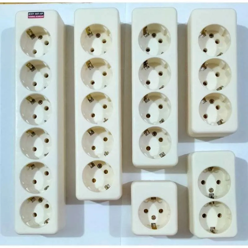 Jual STOP KONTAK ARDE LOYAL 1 2 3 4 5 6 LUBANG TERMINAL KUNINGAN | Shopee Indonesia