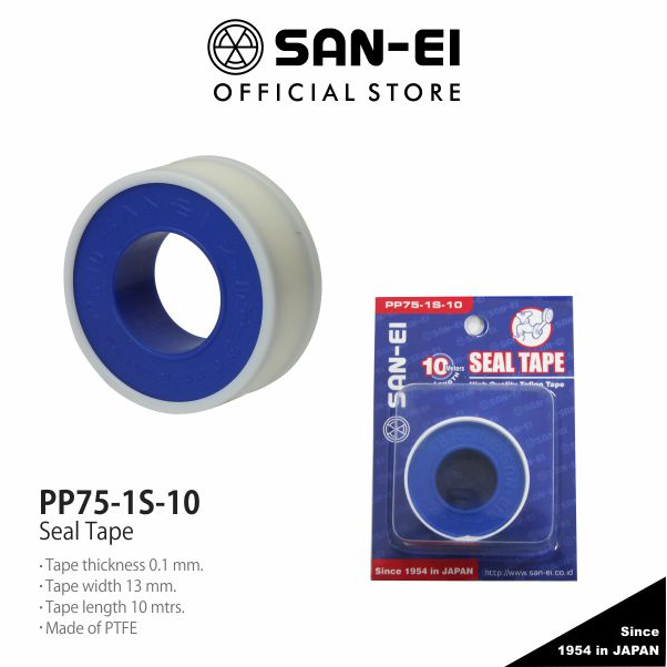 Jual SANEI Seal Tape PP75-1S-10 | Seltip | Isolasi Drat Pipa Kran PTFE | Shopee Indonesia