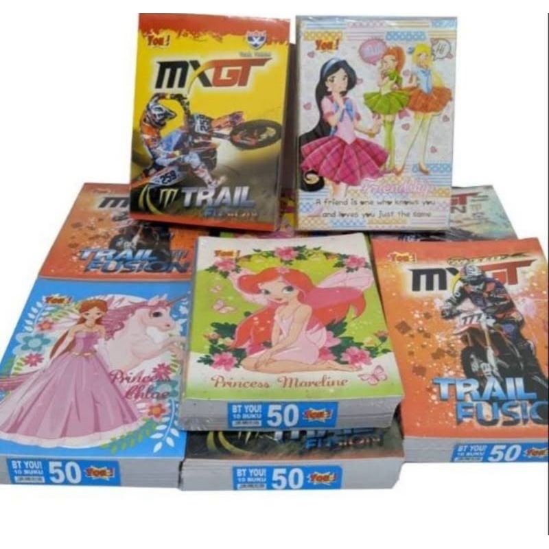Jual Buku Tulis Murah 50 Lembar (1 pak Isi 10 buku) | Shopee Indonesia