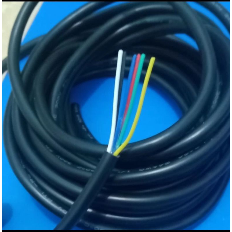 Jual Kabel Awg24 isi 6 Kabel Serabut Tembaga Jual per/5meter Kabel ...
