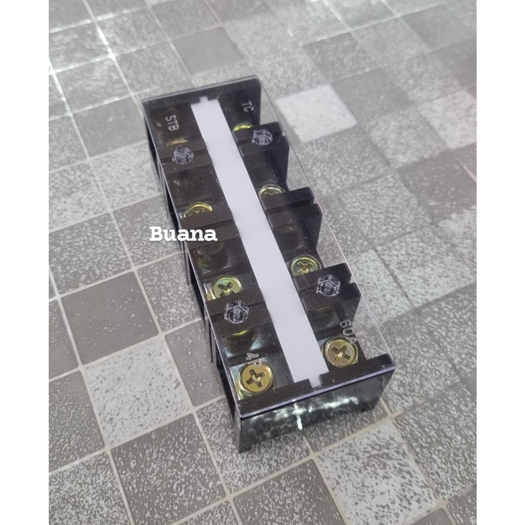 Jual Terminal Block 60A 4P TC-604 terminal listrik terminal blok 60A | Shopee Indonesia