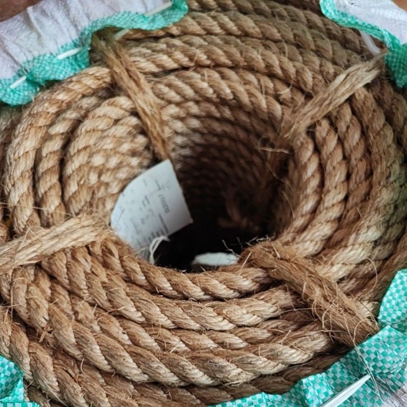 Jual 1 Roll Tali Tambang 16mm Tambang Cokelat Kapal Manila Besar ...