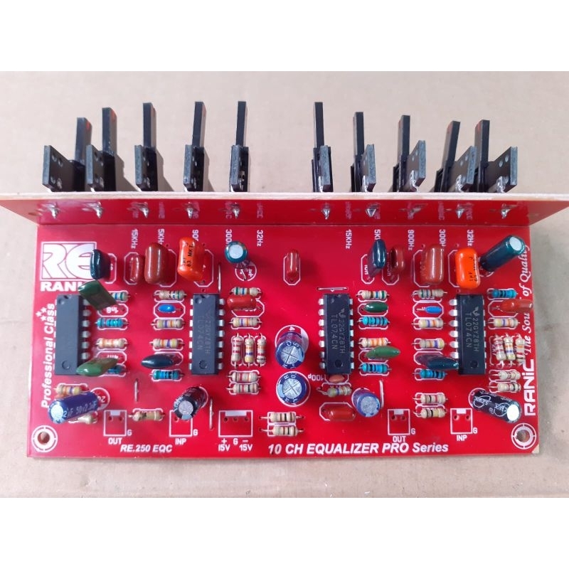 Jual Kit Equalizer 10 Channel Stereo TL074 TL084 2x5 Channel | Shopee ...